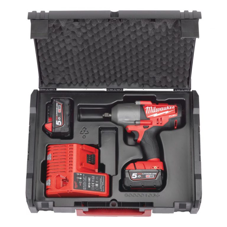 M18 FUEL ONE KEY 1/2″ HIGH TORQUE IMPACT WRENCH WITH FRICTION RING 2X ...